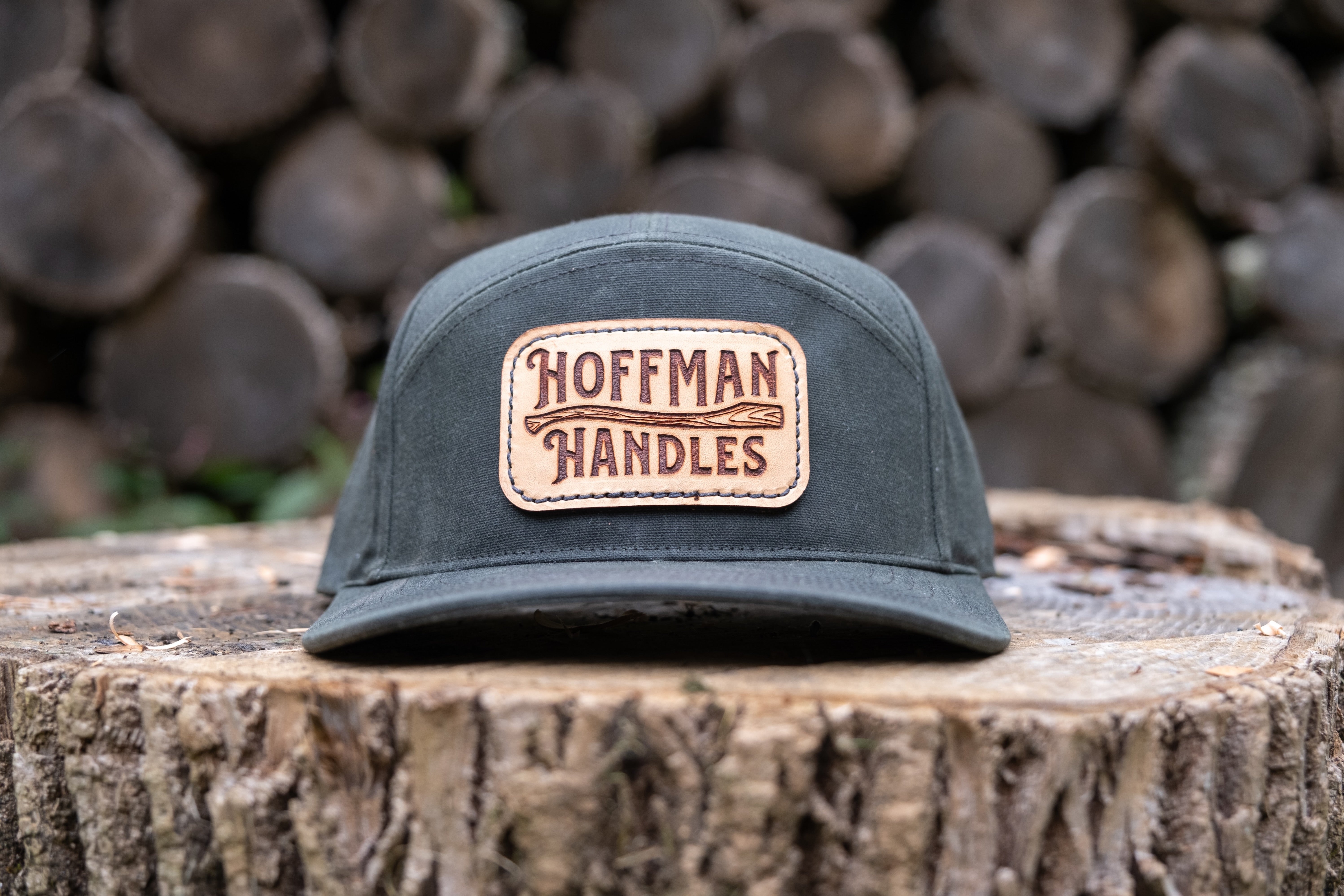 Waxed Canvas Hat - HH Dark Green – Hoffman Handles